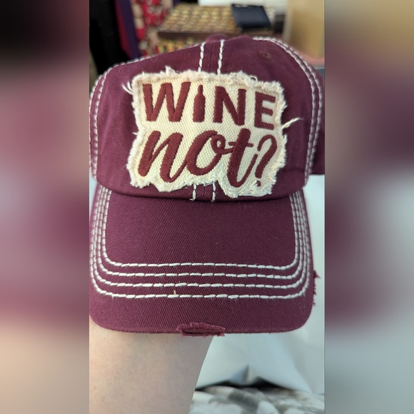 KBETHOS | Accessories | Kbethos Burgundy Wine Not Hat | Poshmark